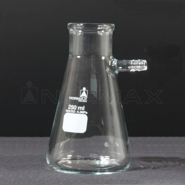 Kitasato filtering flask for vacuum use 500 ml | Normax - Fábrica de ...