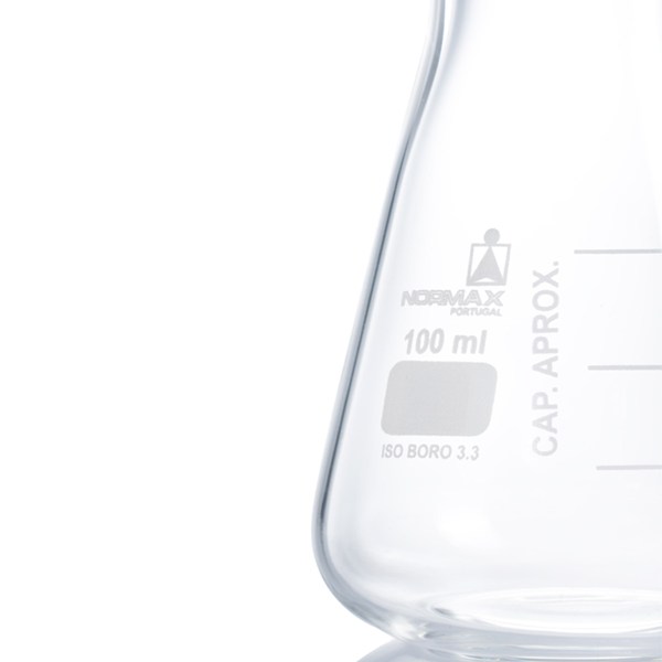Erlenmeyer flask wide neck 1000 ml | Normax - Fábrica de Vidros Científicos