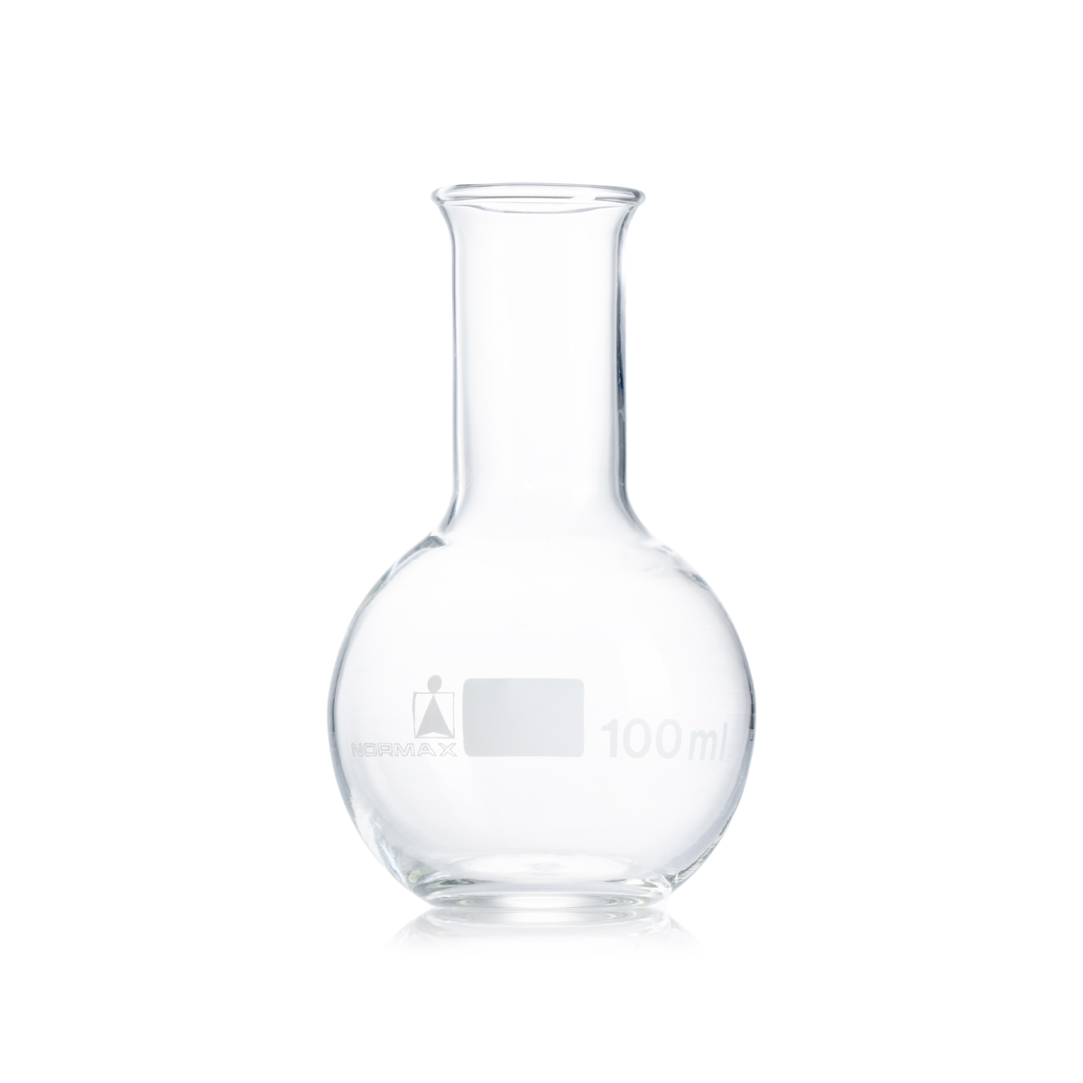 Matraz fondo plano cuello normal 4000 ml | Normax - Fábrica de Vidros ...