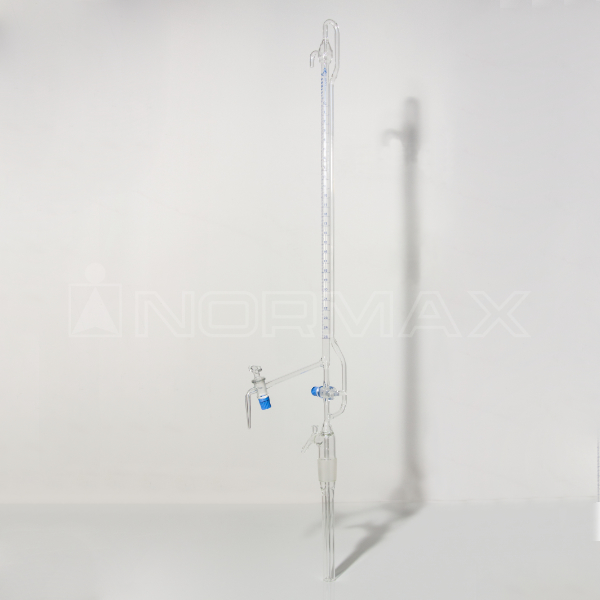Burette w/automatic zero point two stopcock glass key Cl.AS 0,05 10 ml ...